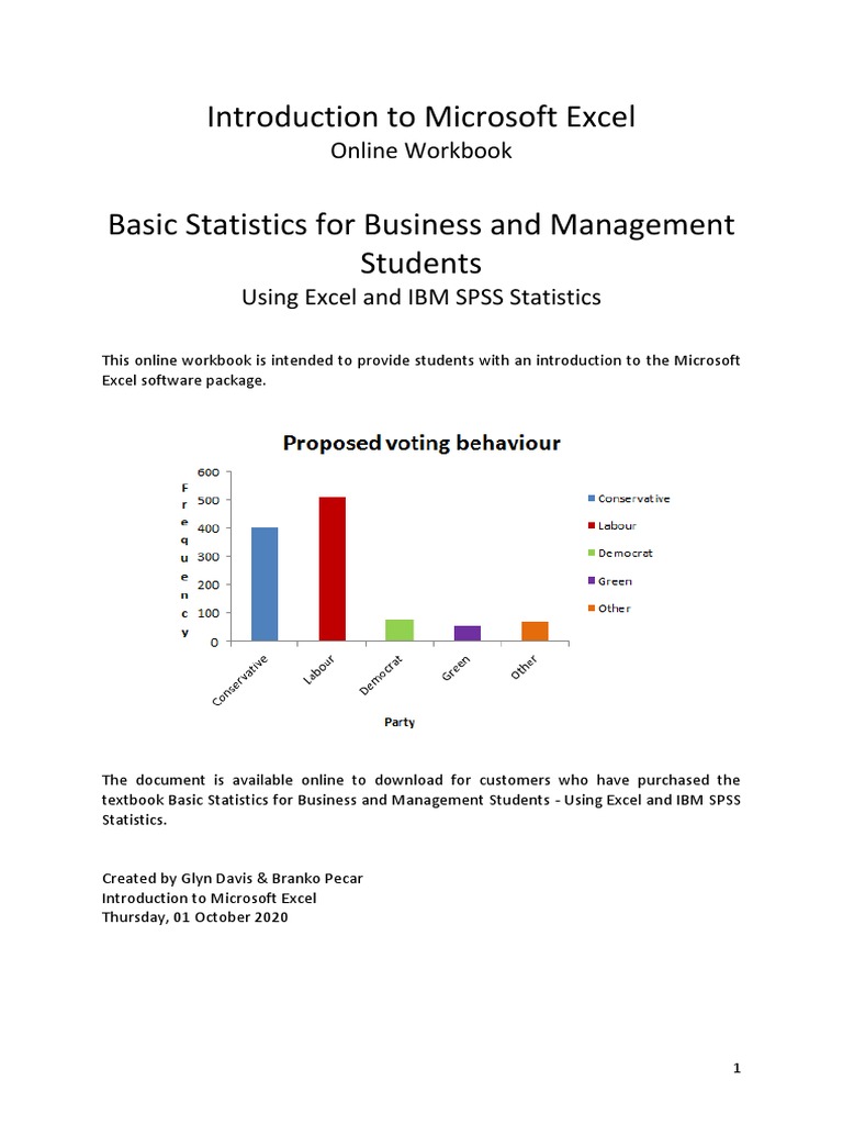 1a. Introduction+to+Microsoft+Excel+r3 | PDF | Microsoft Excel ...