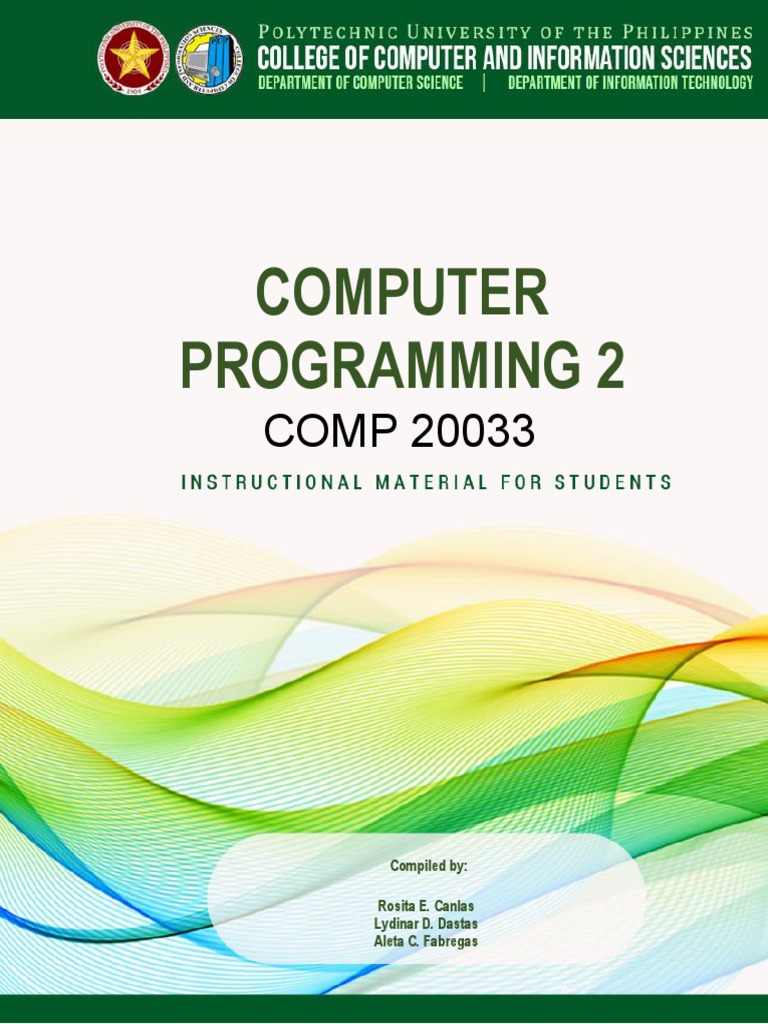 IM COMP 20033 Computer Programming 2 | PDF | Parameter (Computer ...