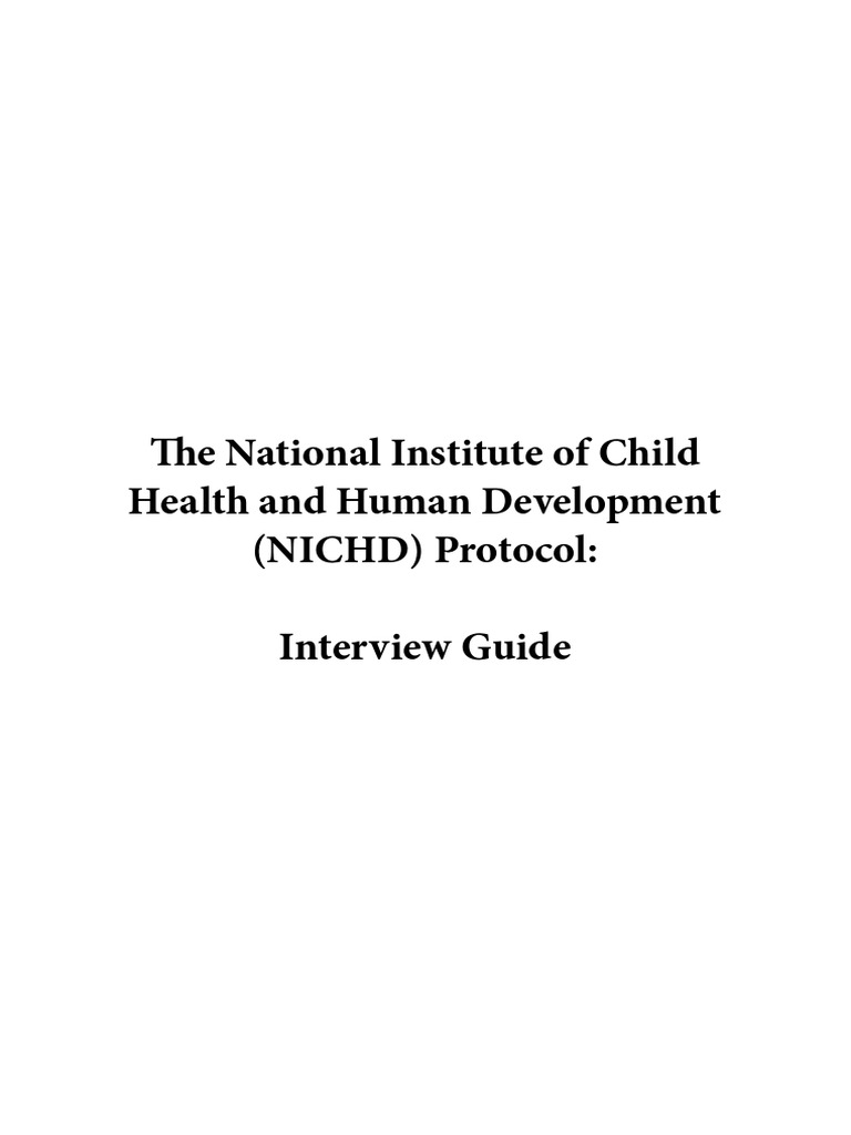 The National Institute of Child Health and Human Development (NICHD ...