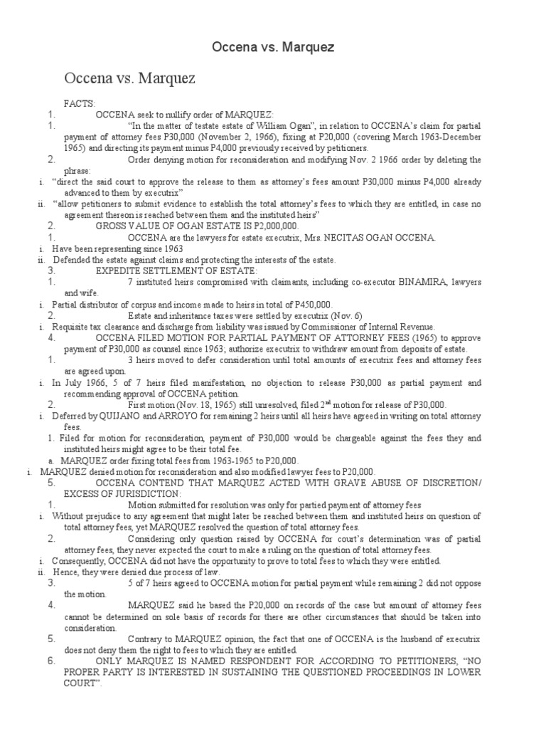 Occena Vs | PDF | Attorney's Fee | Lawyer