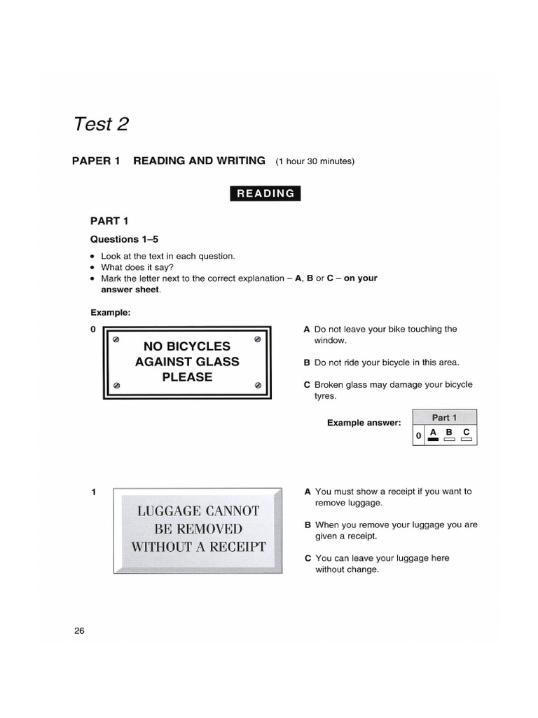 PET 2 - Test 2 | PDF