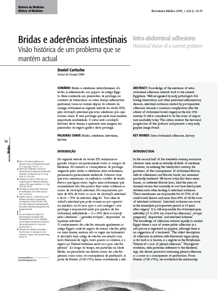 34-39 - Bridas e Aderencias Intestinais - 1 - Jan - 08 | PDF