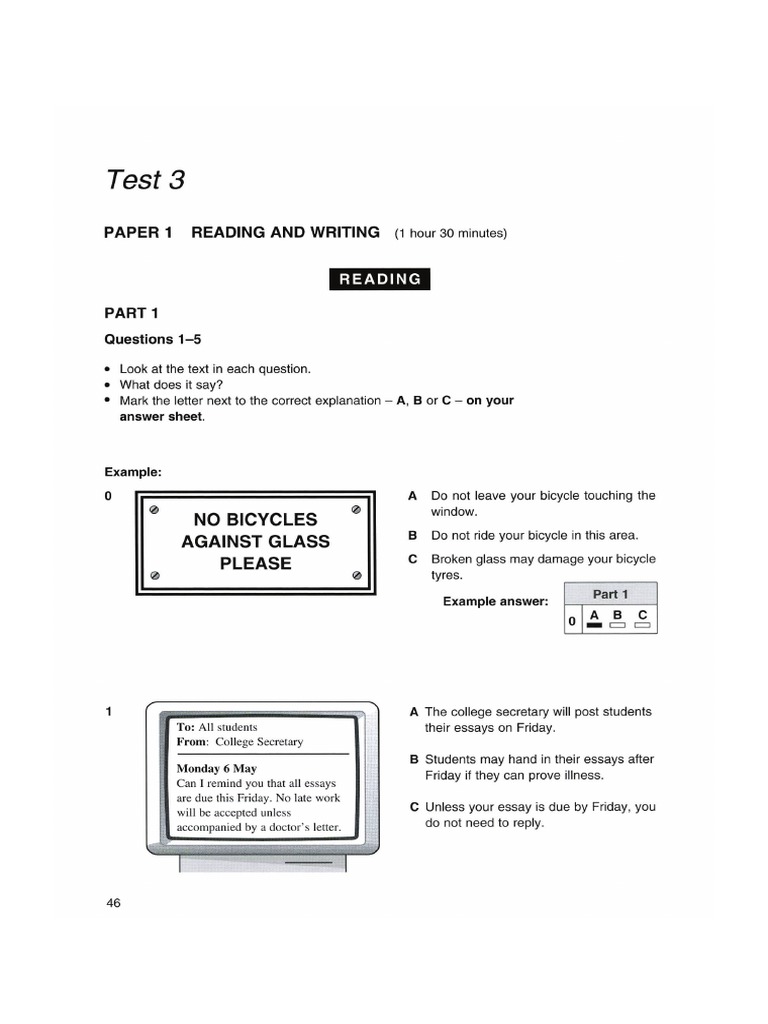 PET 2 - Test 3 | PDF