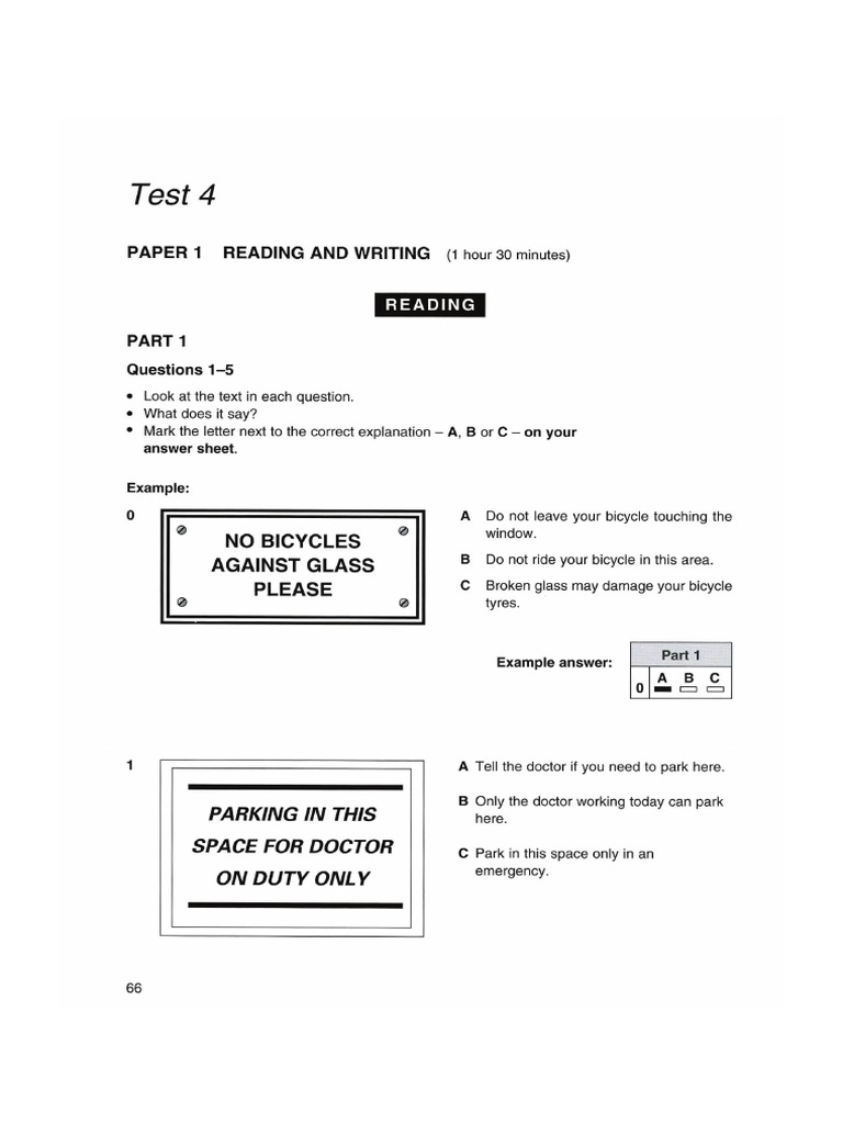 PET 2 - Test 4 | PDF