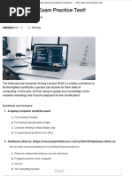 ICDL Computer Essentials - Answer-1 | PDF | Computer Data Storage | Computer Hardware