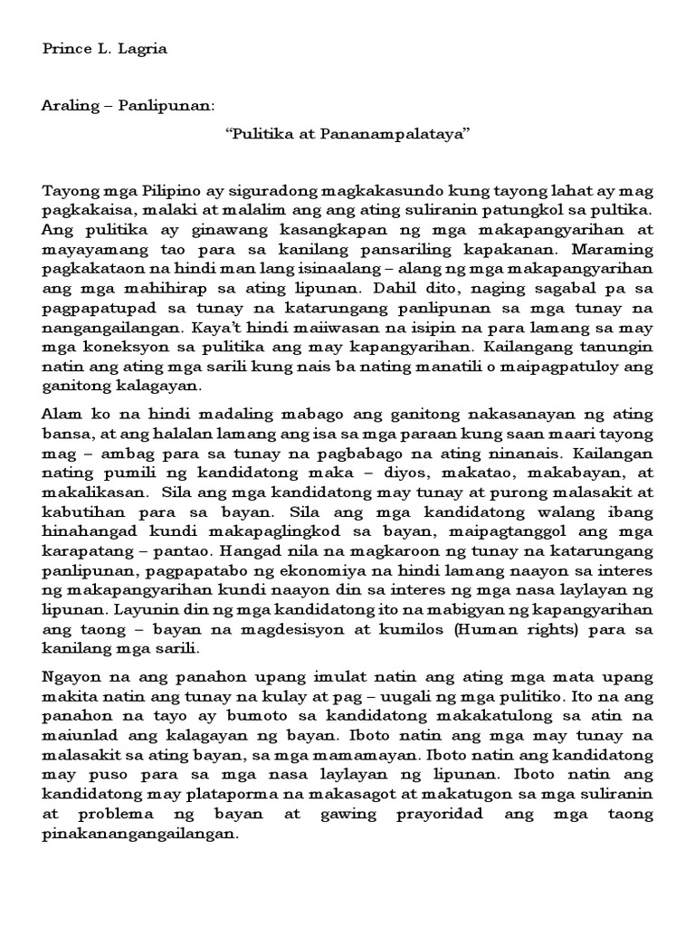 Ap & Filipino | PDF