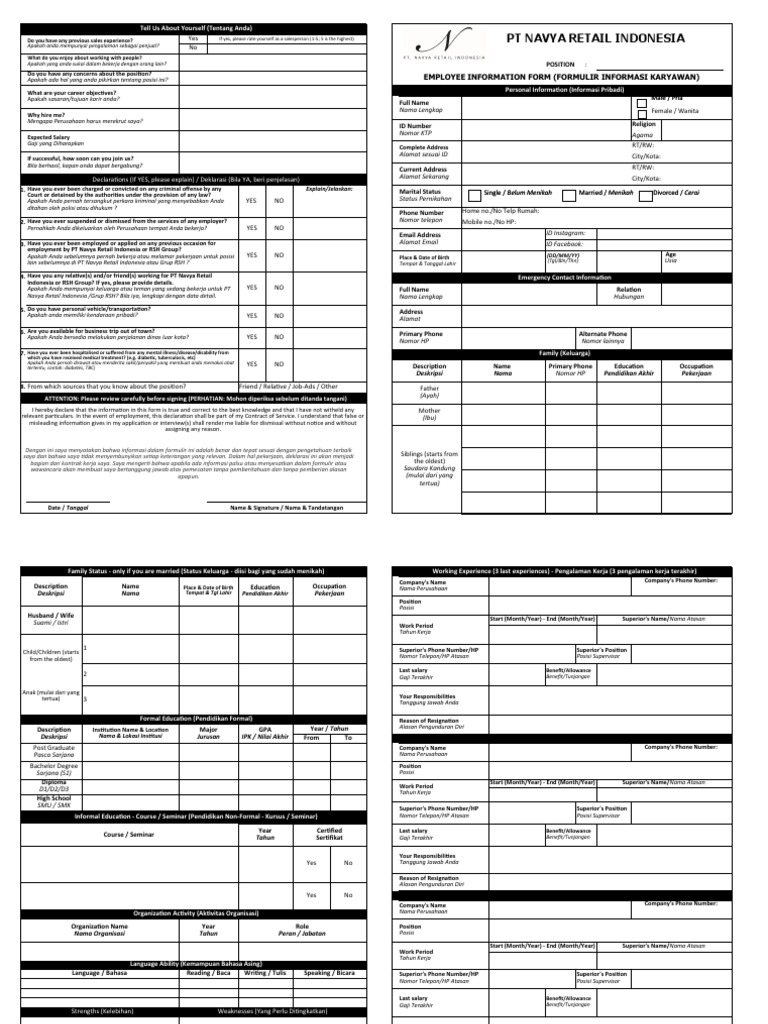 HR Form Navya (Candidate) | PDF