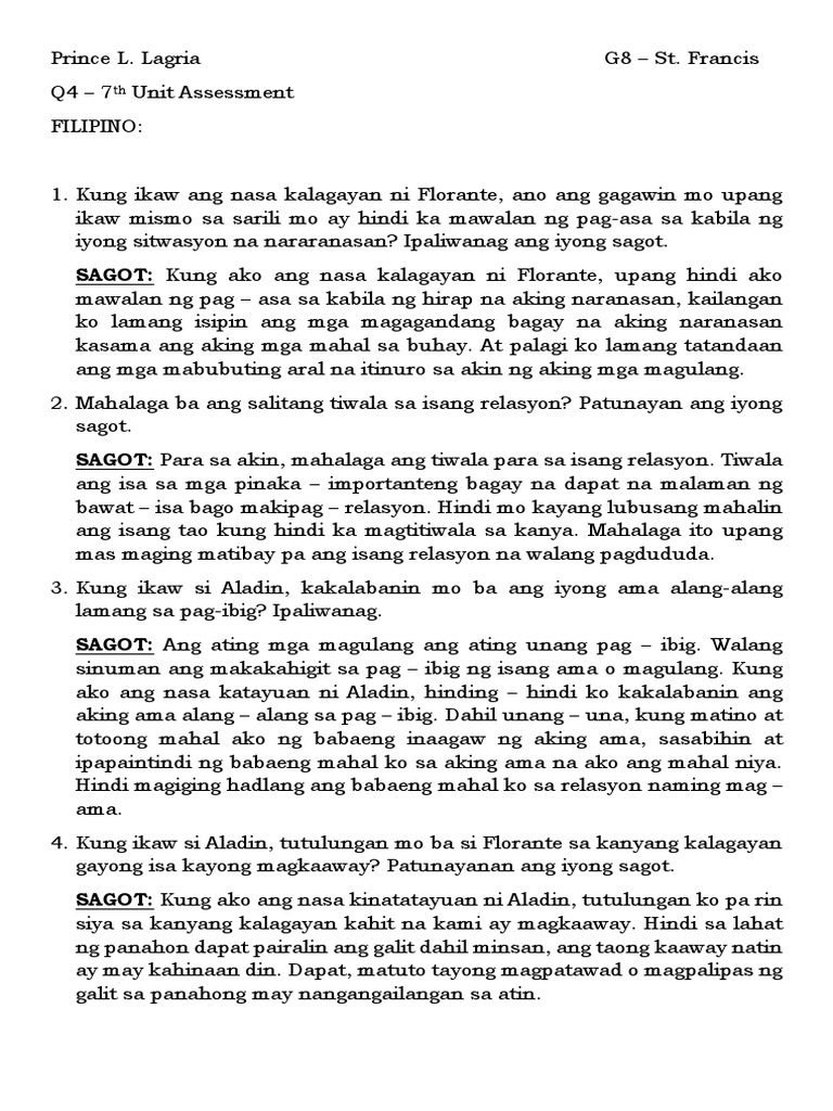 Filipino 7th | PDF