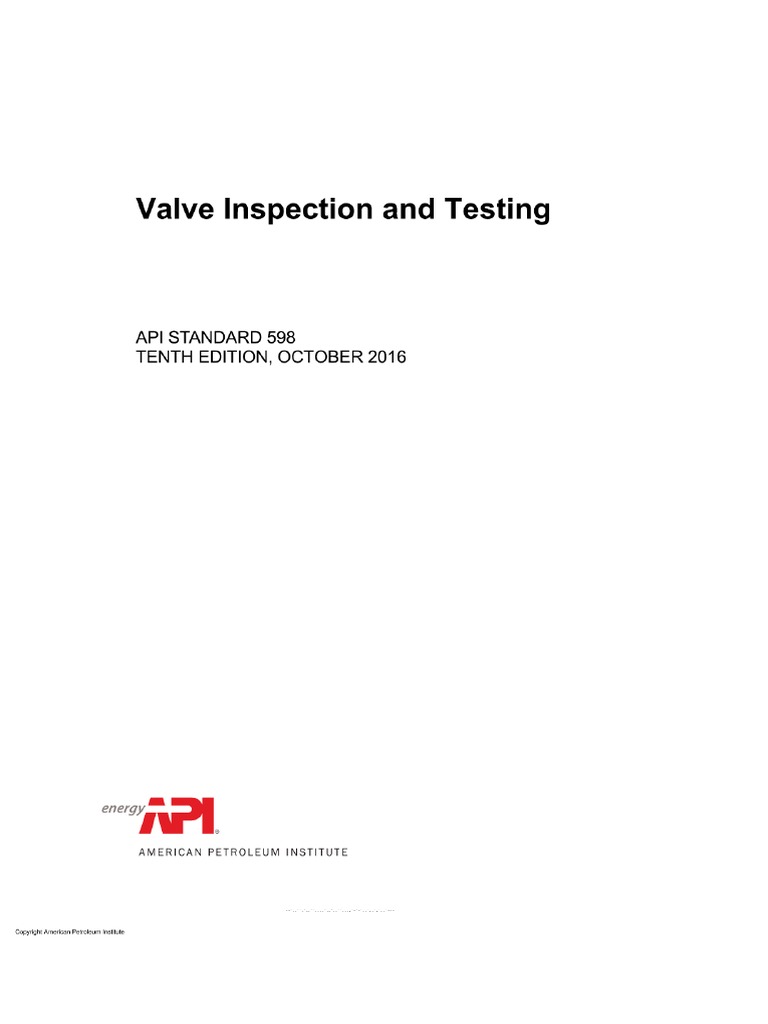 Api598 2016 | PDF