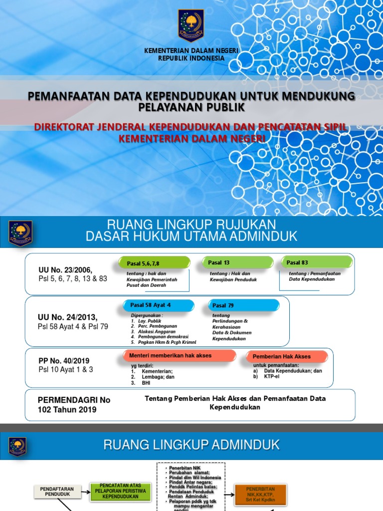 Pemanfaatan Data Kependudukan Untuk Pengguna Yang Melanggar Ketentuan Pasal | PDF