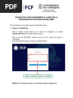 Instrucciones para Usar MyCOMET FCF | PDF | Spamming | Usuario ...
