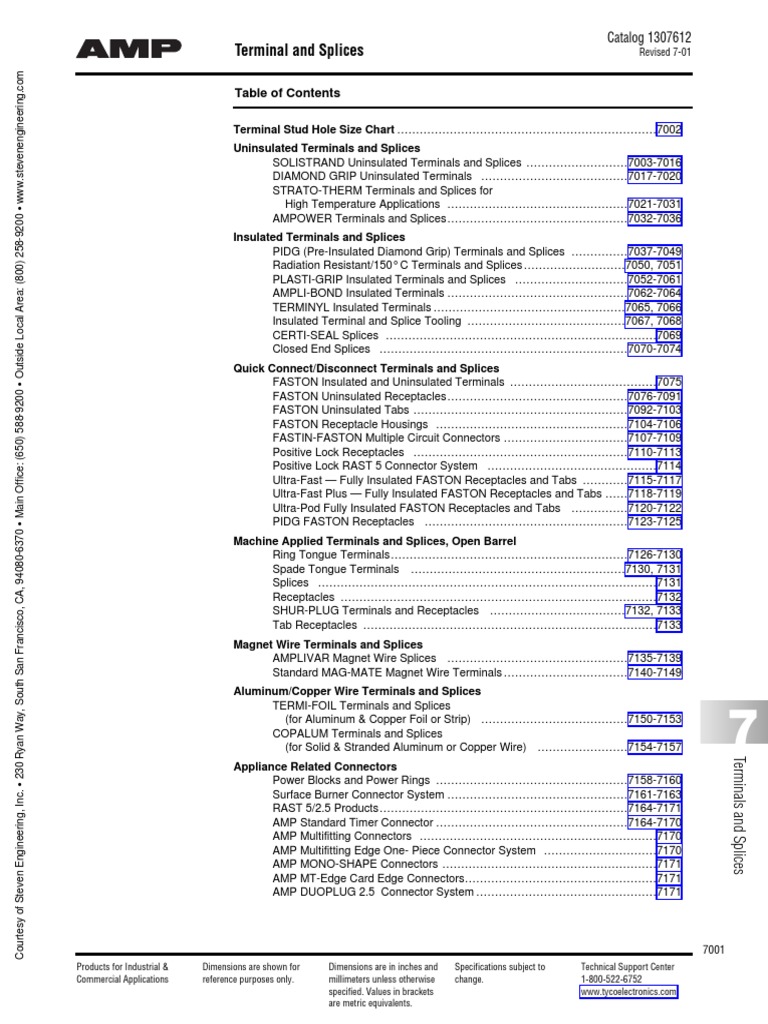 Catalogo General AMP | PDF | Wire | Electrical Connector
