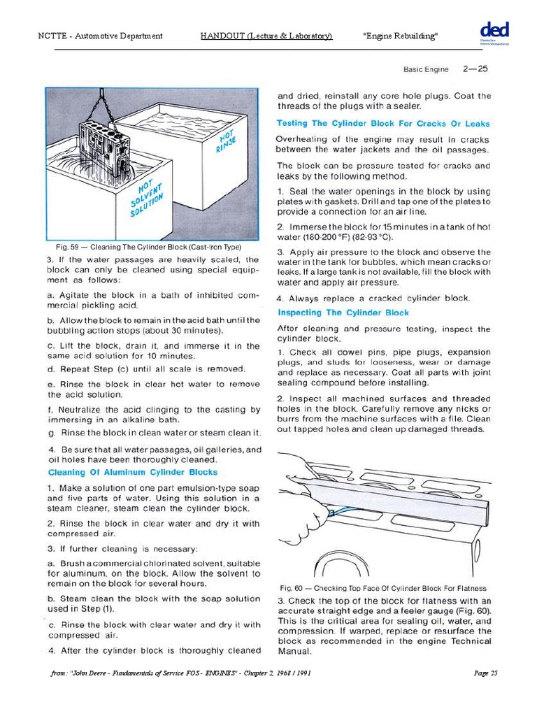 NCTTE - Automotive Department HANDOUT (Lecture & Laboratory) "Engine ...