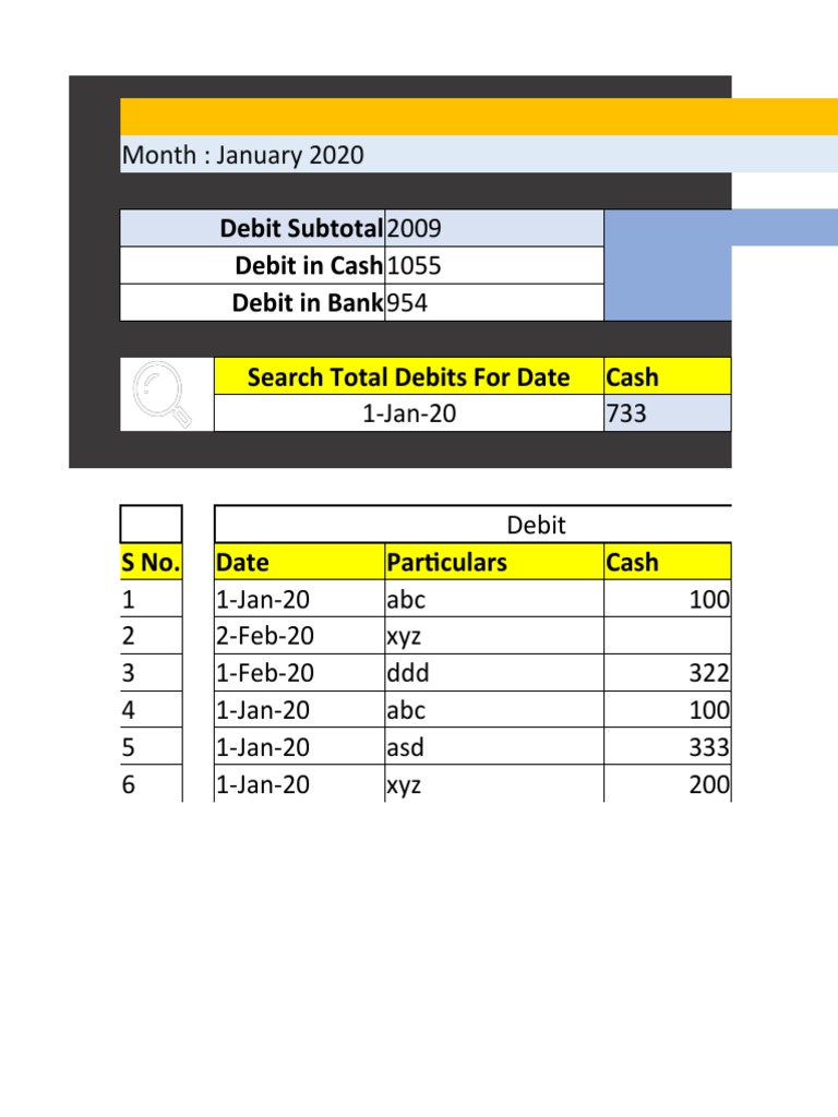 Cashbook Format | PDF | Money | Financial Services