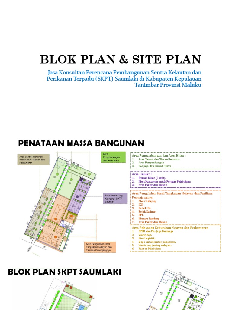Blokplan Dan Siteplan SKPT Saumlaki - 25082020 | PDF