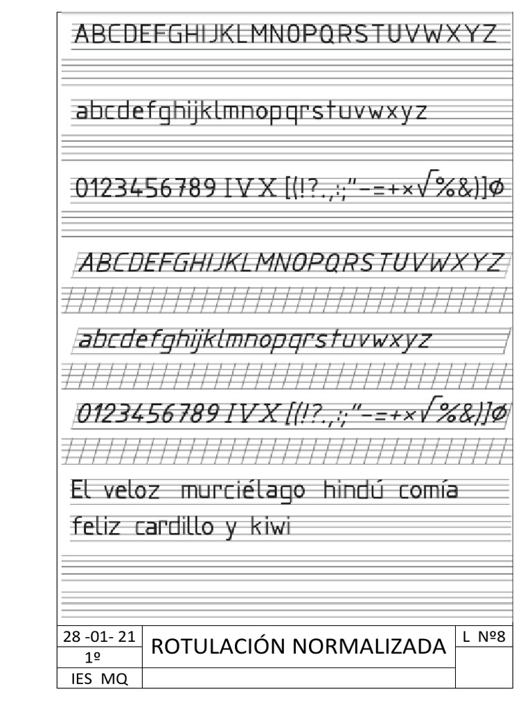 Rotulacion Normalizada | PDF