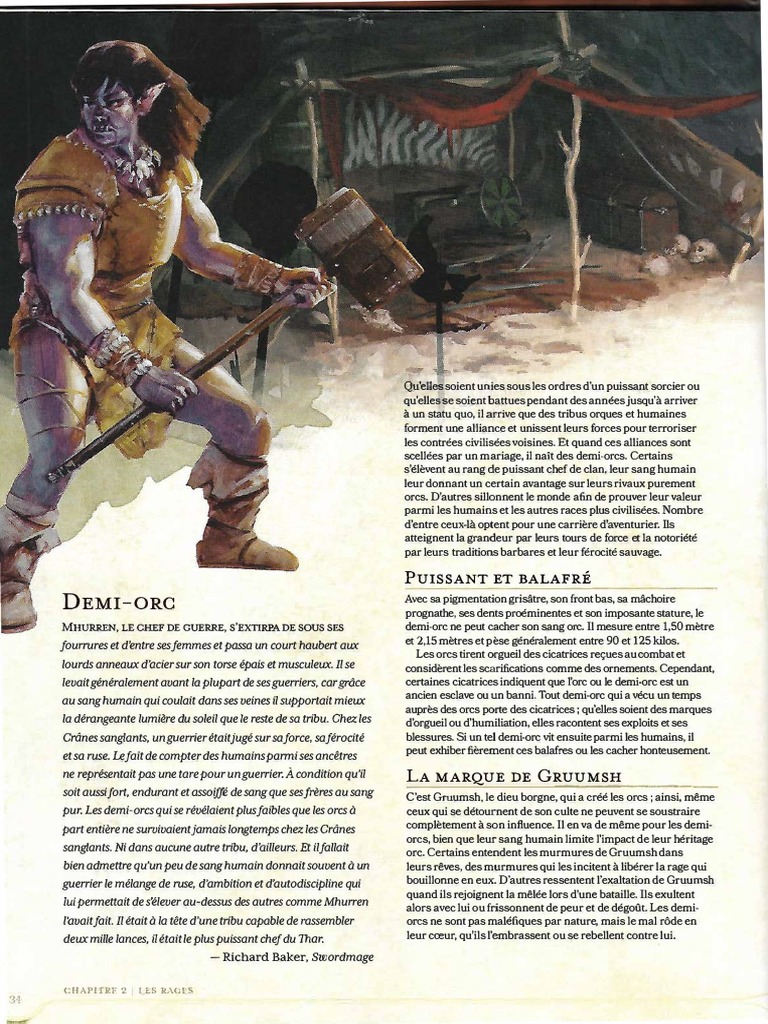 Demi-Orcs : Force et Héritage | PDF | Lumière