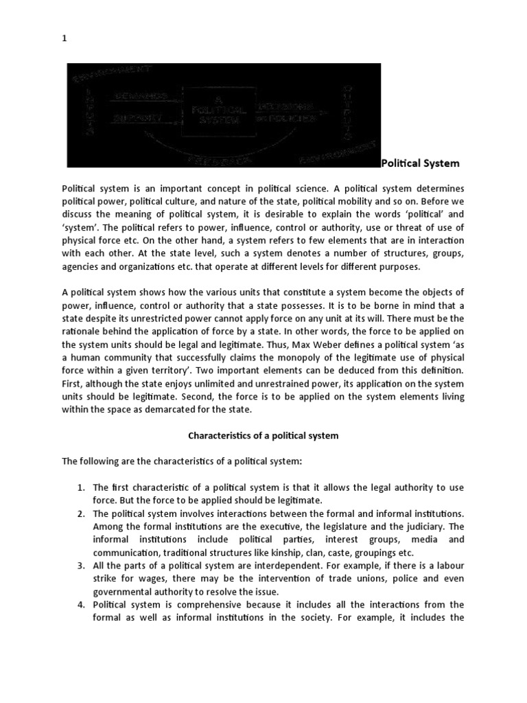 Political System | PDF | System | Power (Social And Political)