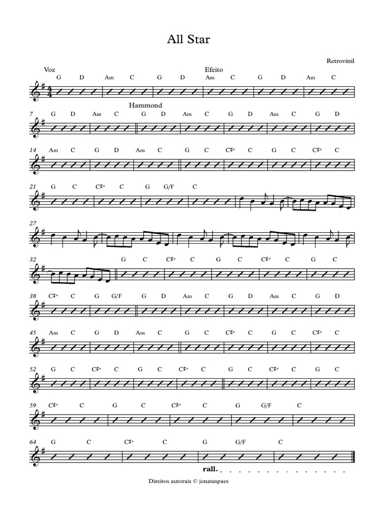 All Star - Partitura Completa | PDF