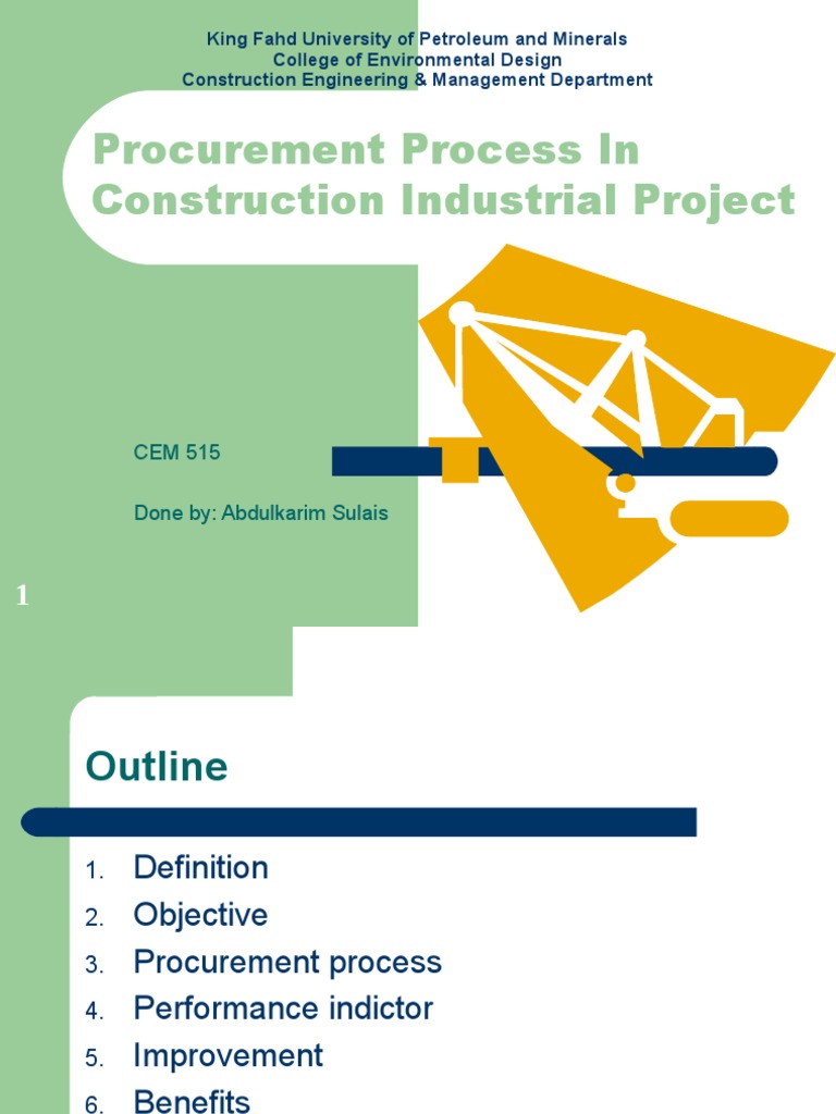 Construction Procurement Process Overview | PDF | Procurement ...