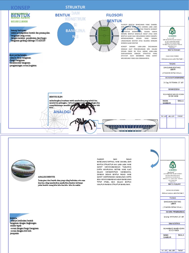 Desain Stadion Biomimetik: Konsep Sarang Laba-Laba | PDF