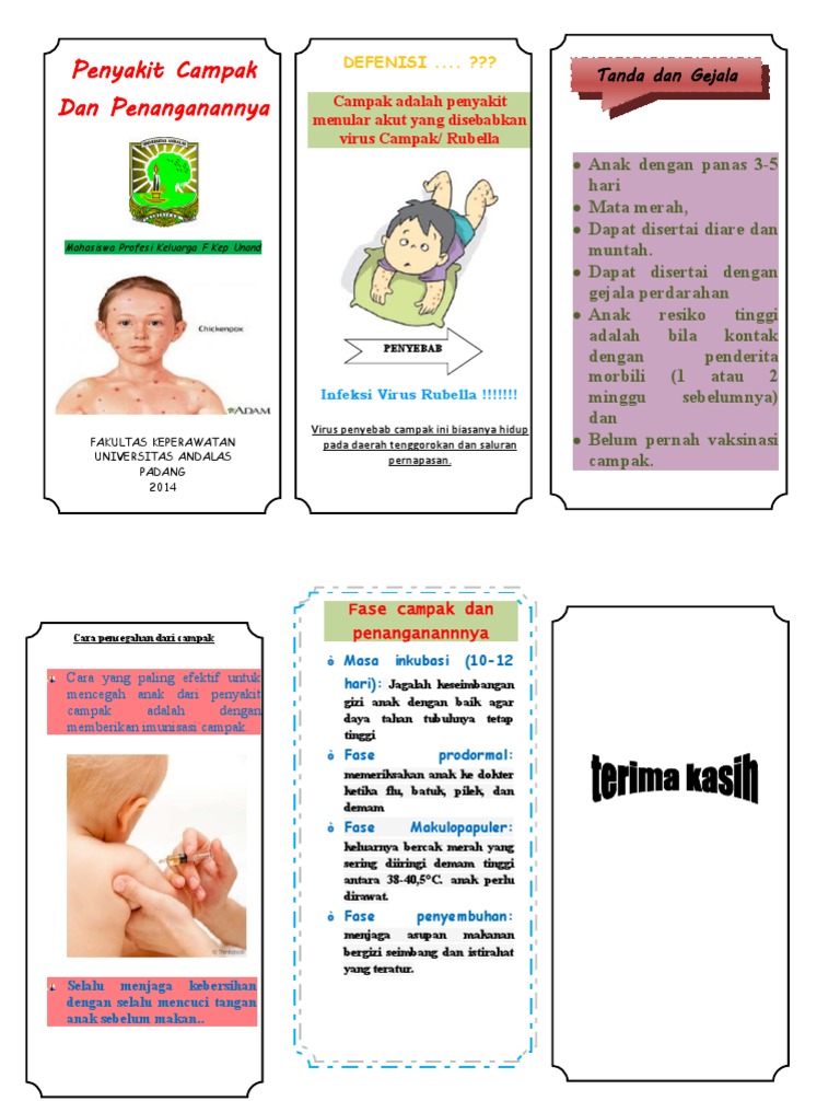 Leaflet Campak | PDF