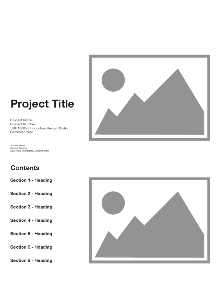Project Title: Student Name Student Number DDD10006 Introductory Design ...