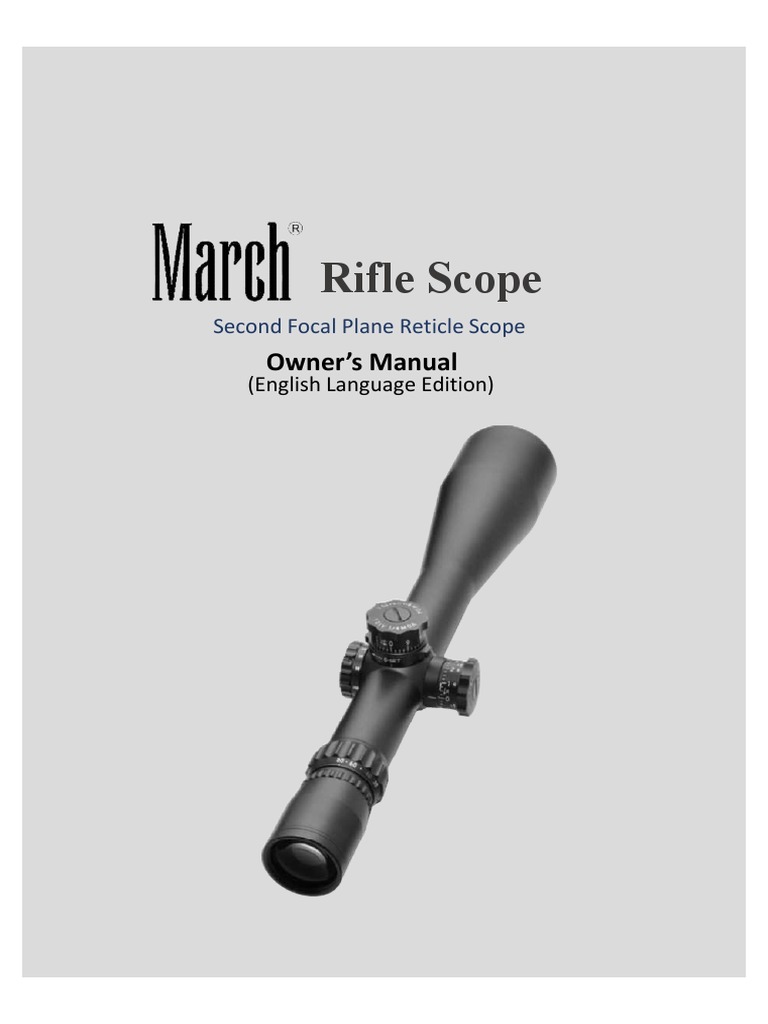 March Rifle Scope Setup Guide | PDF | Telescopic Sight | Atomic