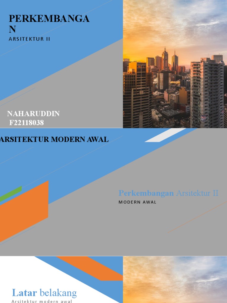 Perkembangan Arsitektur Ii Modern Awal Pdf