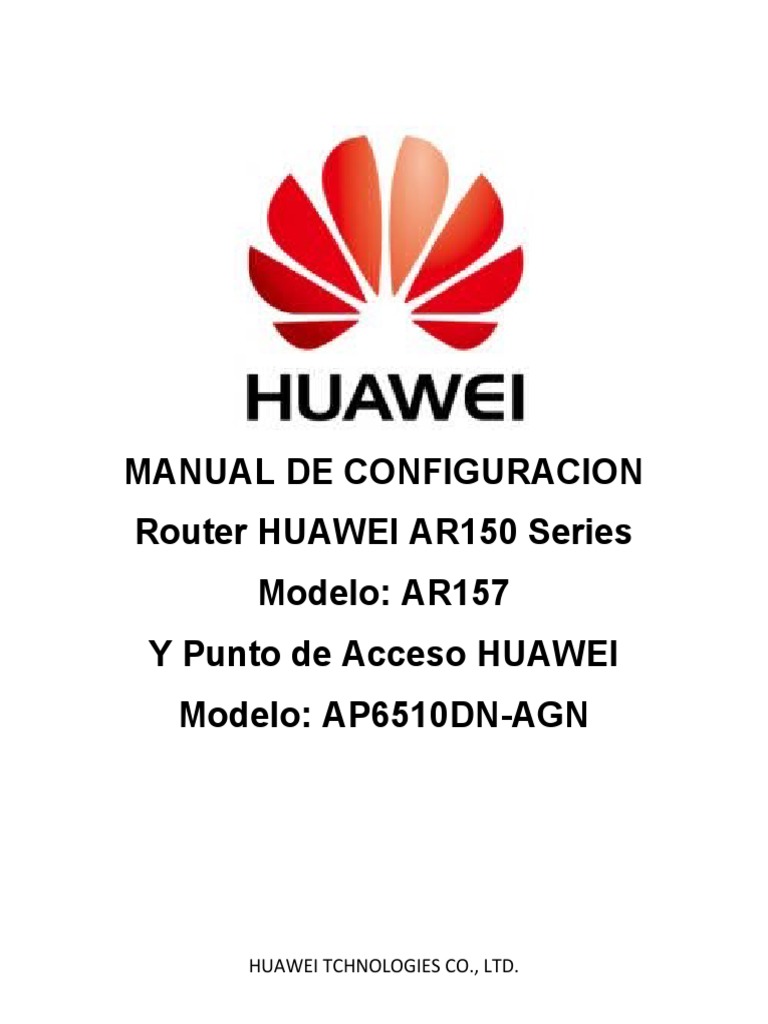 HUAWEI AR150 Series AR157 Manual | PDF | Punto de acceso inalámbrico ...
