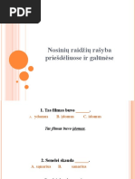 Nosiniu Raidziu Rasymas Zodziu Saknyje - Taisykles - Pask. | PDF