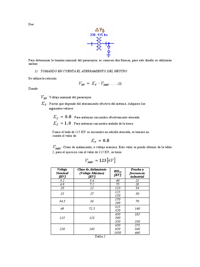 Cálculo de Pararrayos | PDF | Impedancia eléctrica | Fuerza