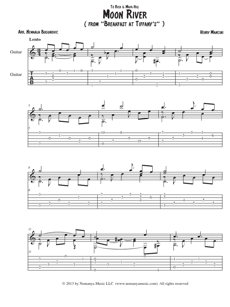Moon River by Nemanja Bogunovic | PDF