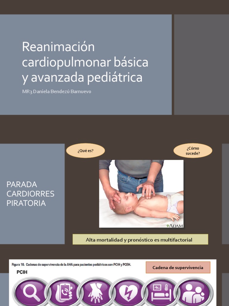 RCP Pediatrico | PDF | Reanimación cardiopulmonar | Paro cardíaco