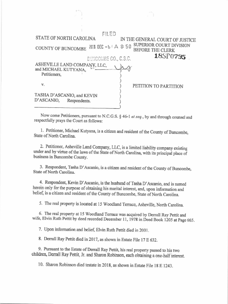 8 Partition Petition | PDF