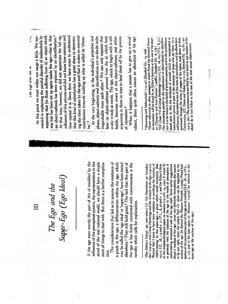 Freud, Ego and The Id | PDF