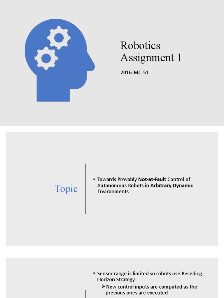 Robotics Assignment 1 | PDF | Robotics | Robot