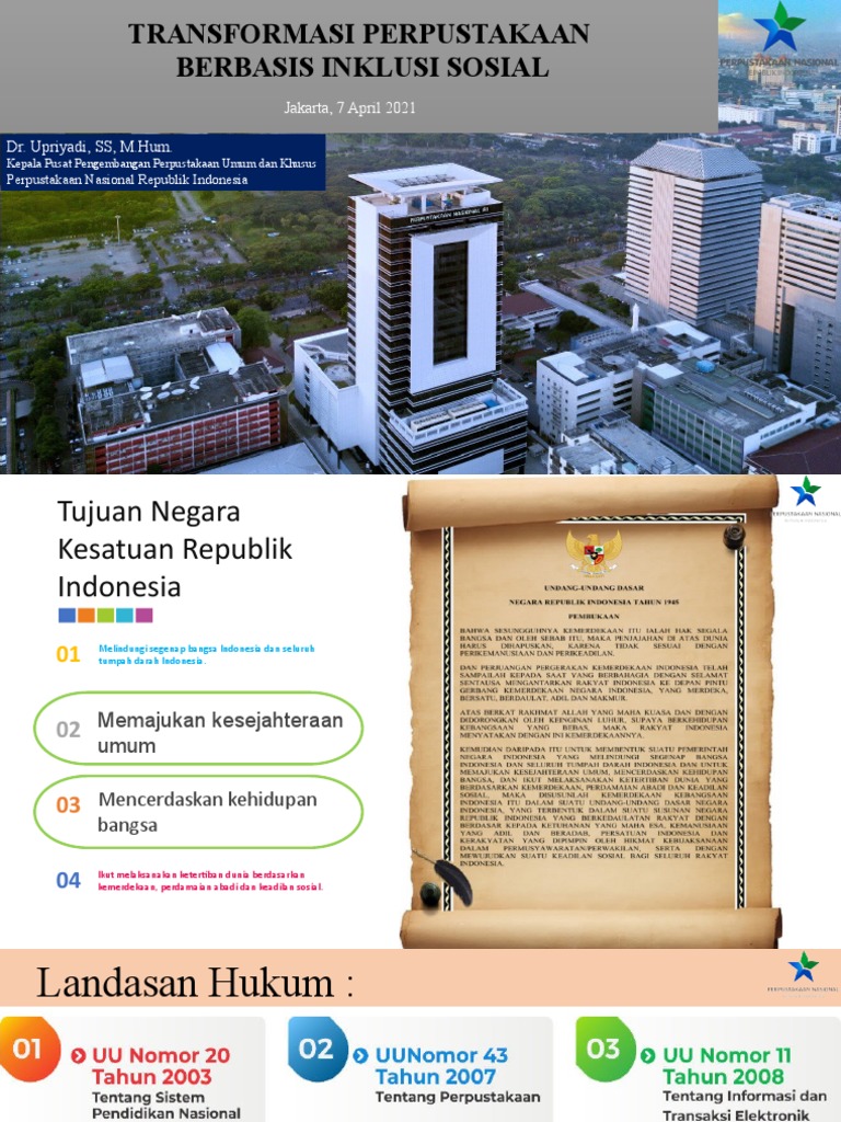 Perpusnas RI - Transformasi Perpustakaan Khusus Berbasis Inklusi Sosial | PDF