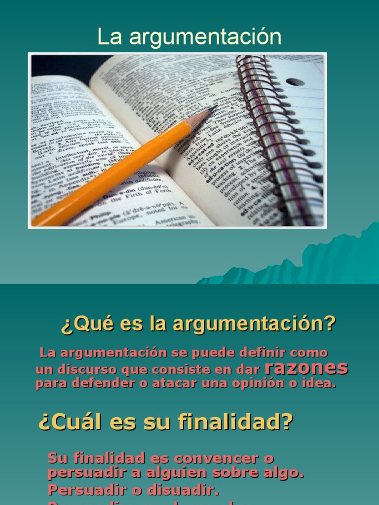 Presentación Sobre La Argumentación | Descargar gratis PDF | Dialéctico ...