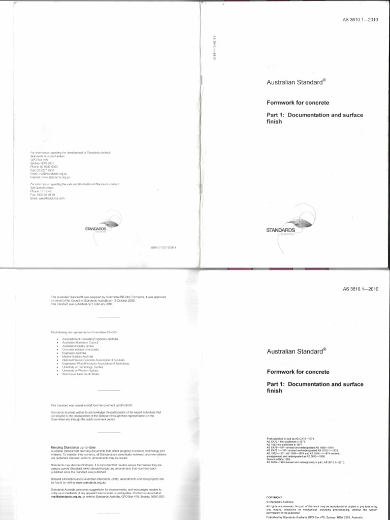 Australian Standard AS3610 | PDF