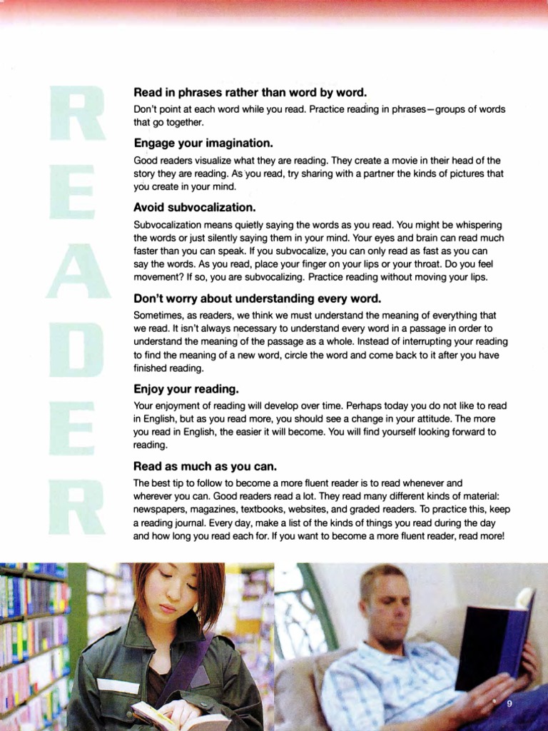 Read faster by phrasing, visualizing and avoiding subvocalization | PDF