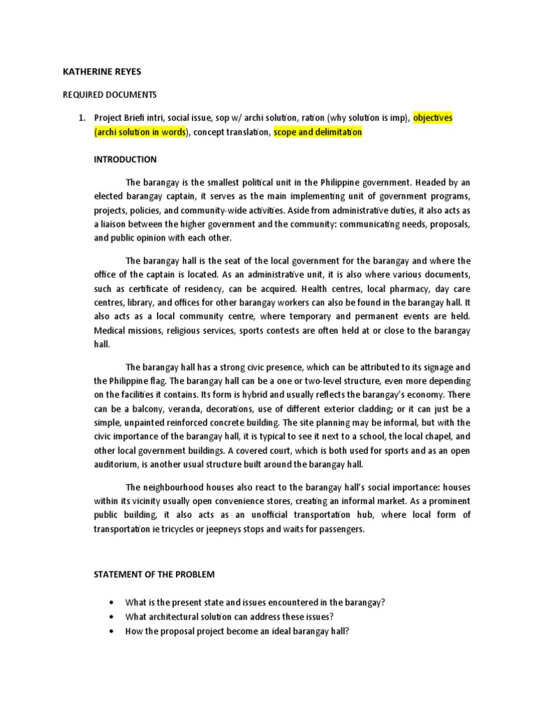 DESIGN-4-barangay Hall | PDF | Map | Water