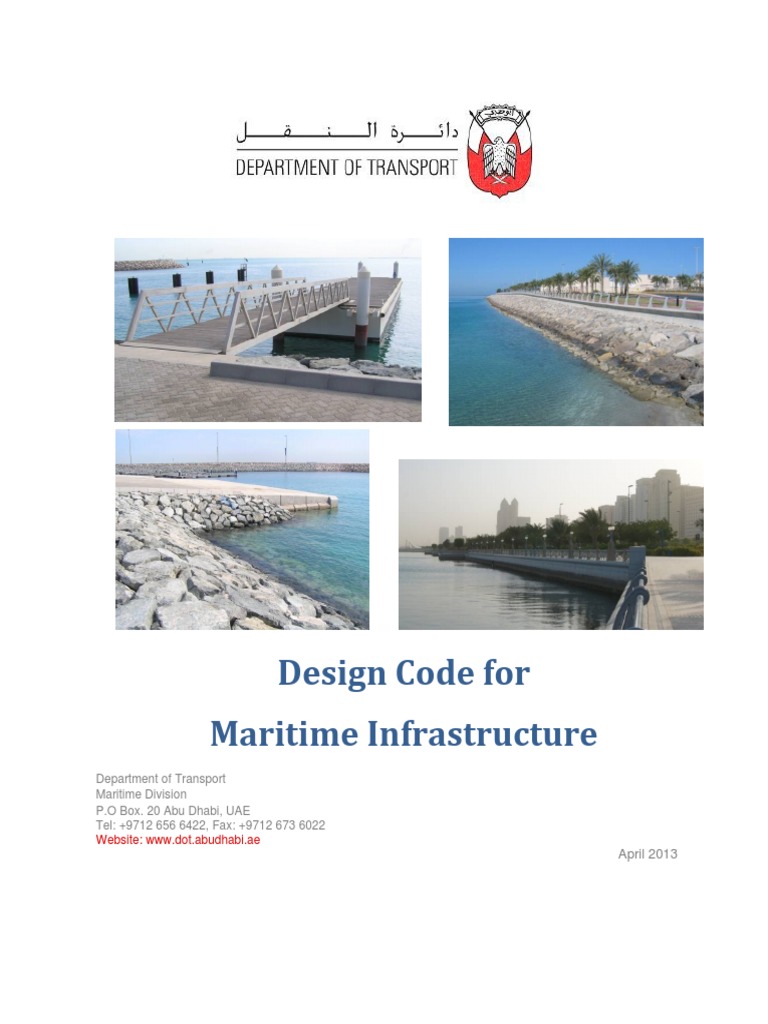 Maritime Infrastructure Design Code | PDF | Sea | Tide