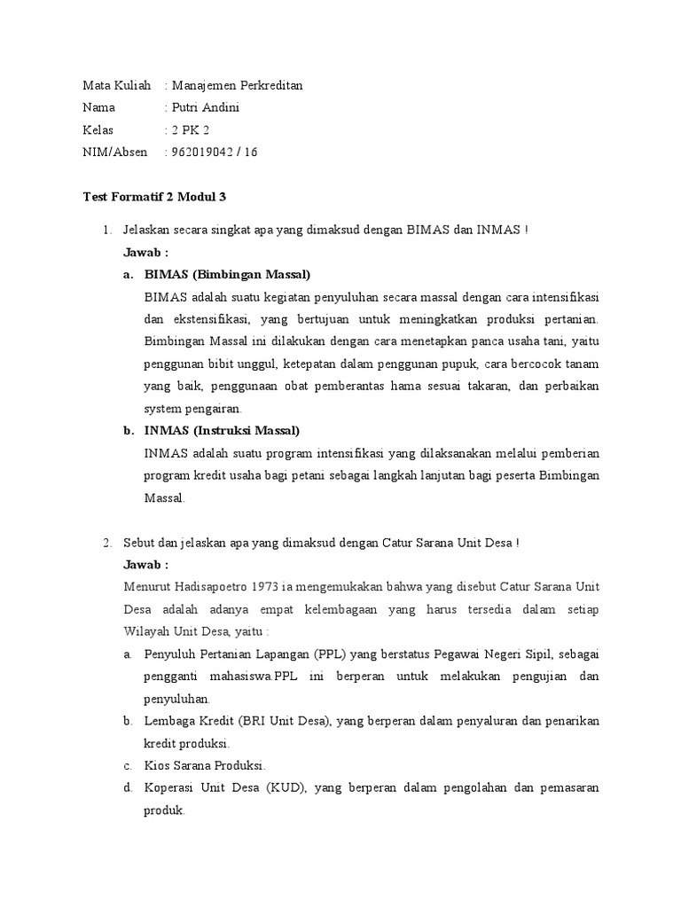 16 - Putri Andini - 2PK2 - Tugas Pertemuan 5 | PDF