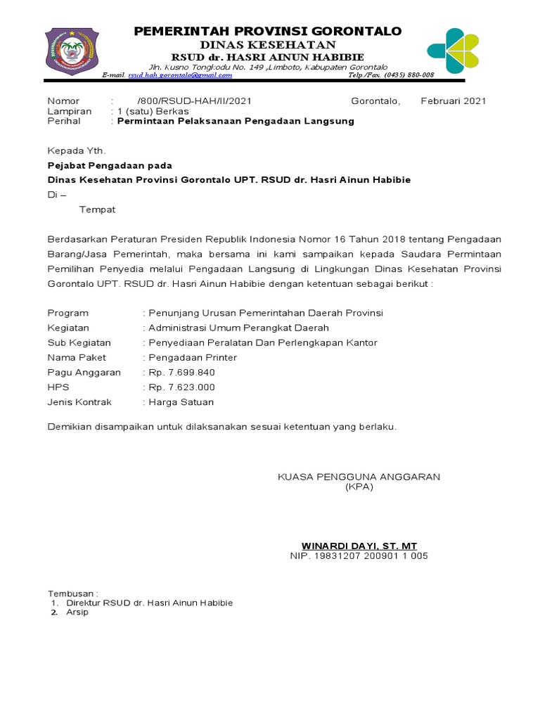 Surat Instruksi | PDF