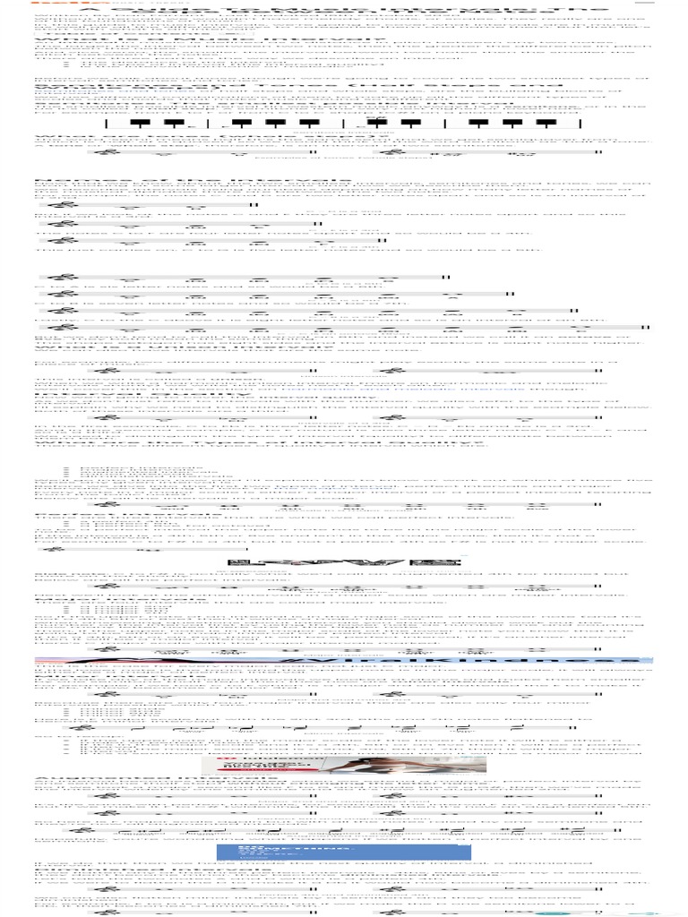 A Guide To Music Intervals: The Gaps Between The Notes | PDF | Interval ...
