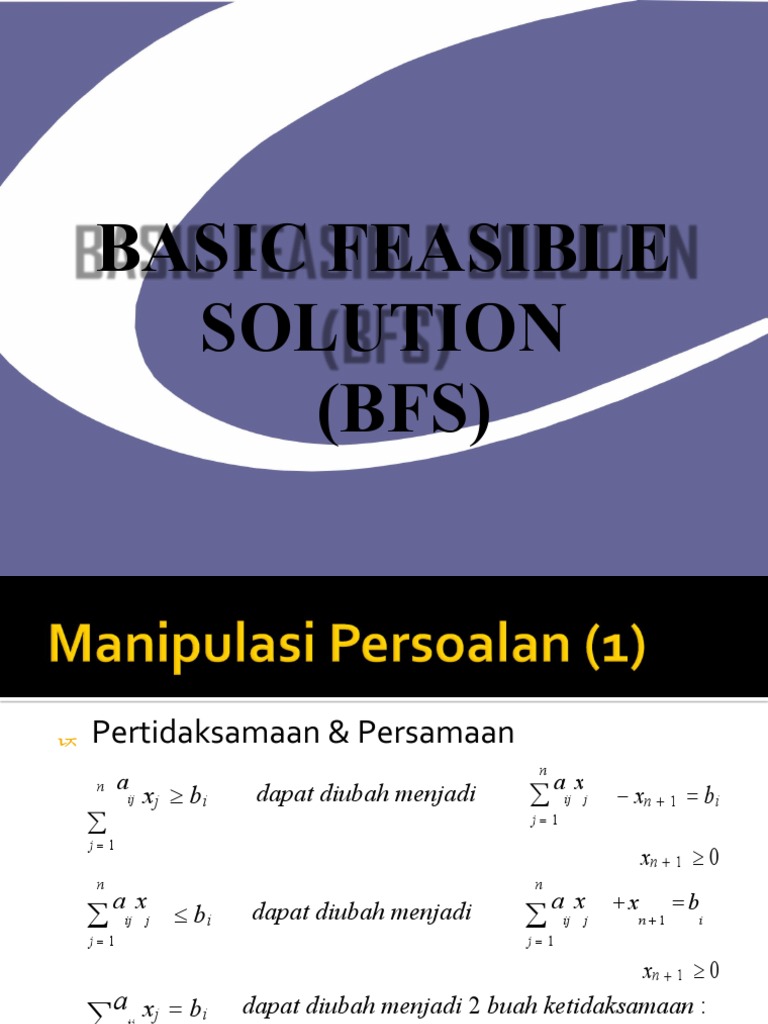2-Basic Feasible Solution | PDF