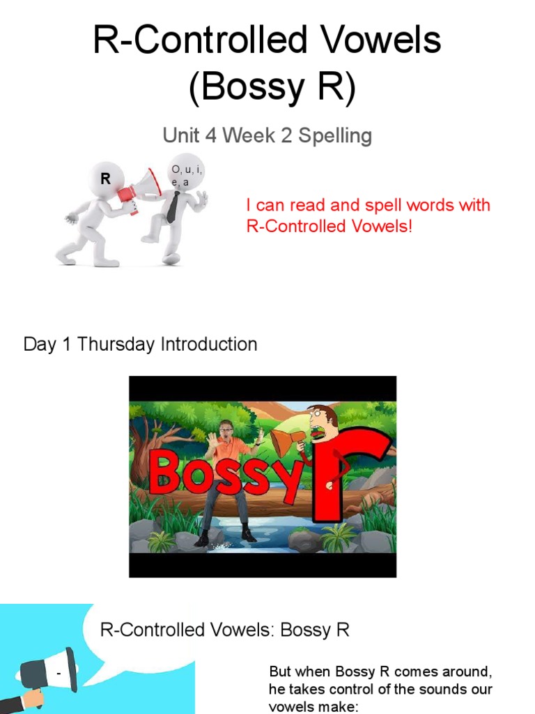 R-Controlled Vowels Bossy R | PDF