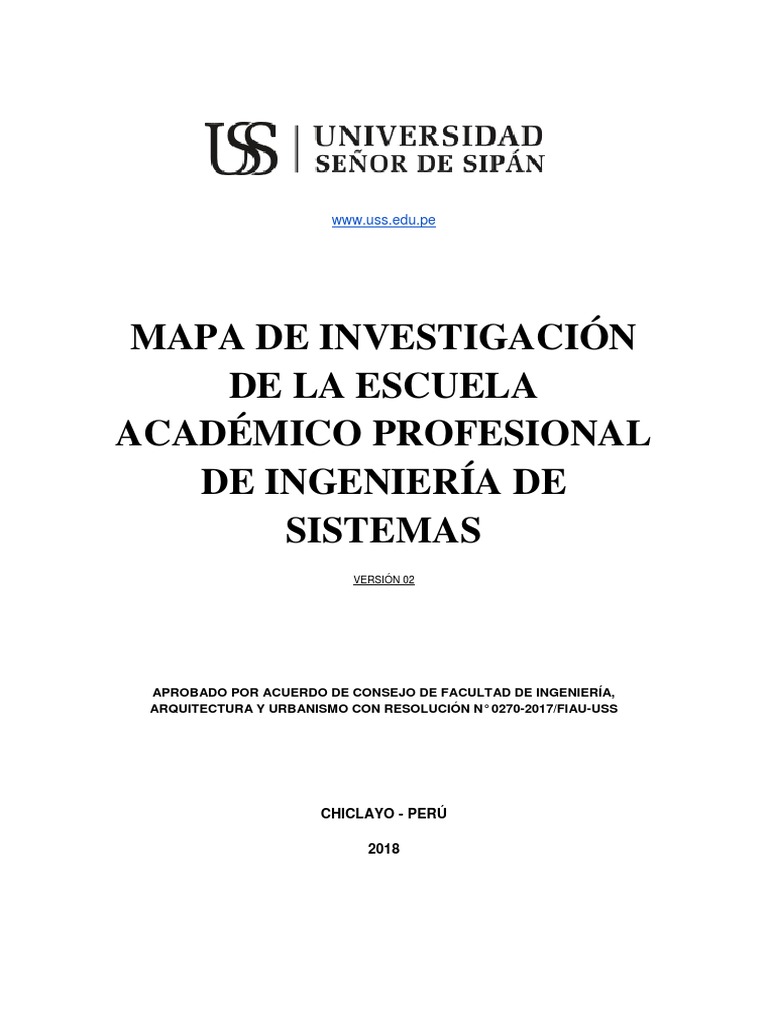 Mapa Investigación Ingeniería USS | PDF | Ingeniería de software | Software