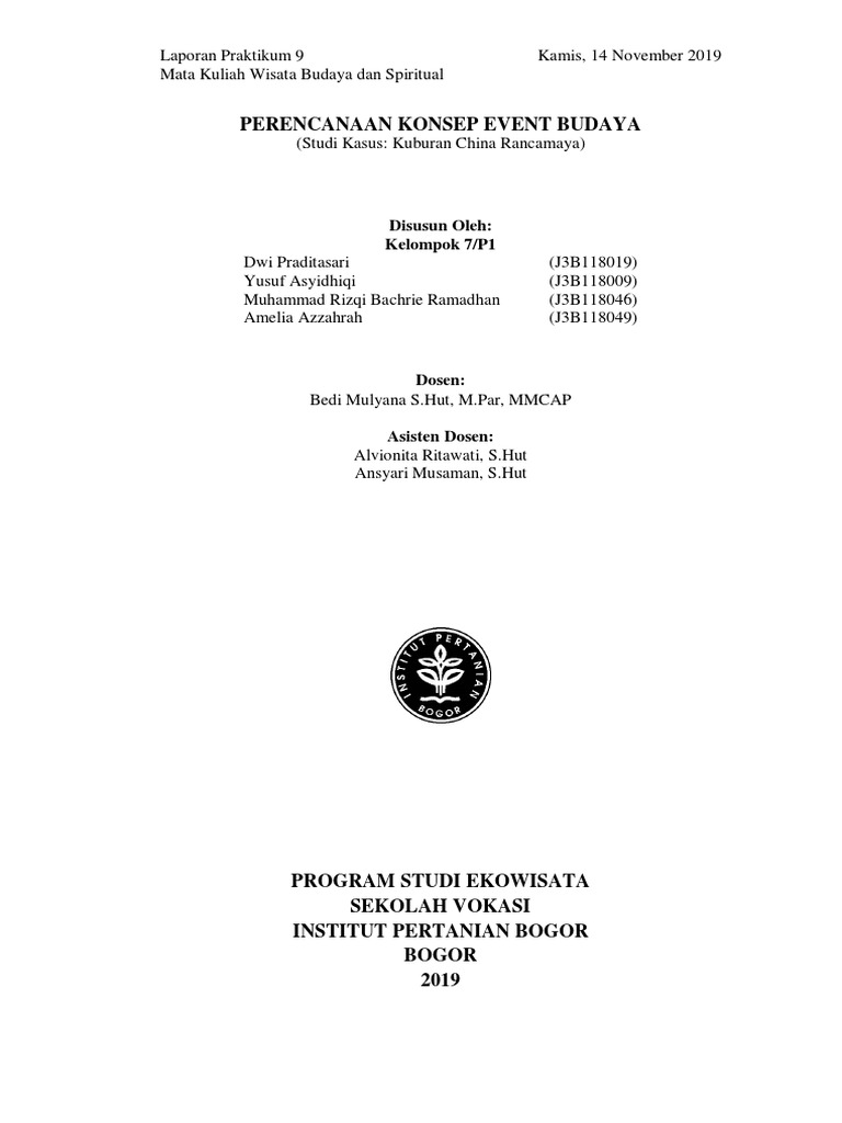 Perencanaan Konsep Event Budaya | PDF